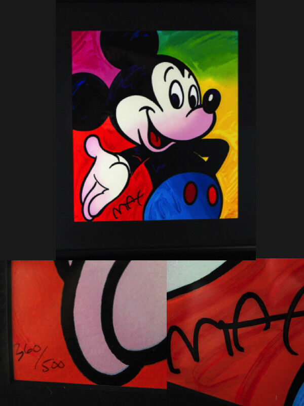 Peter Max DISNEY MICKEY MOUSE Suite Serigraph | Airline International ...