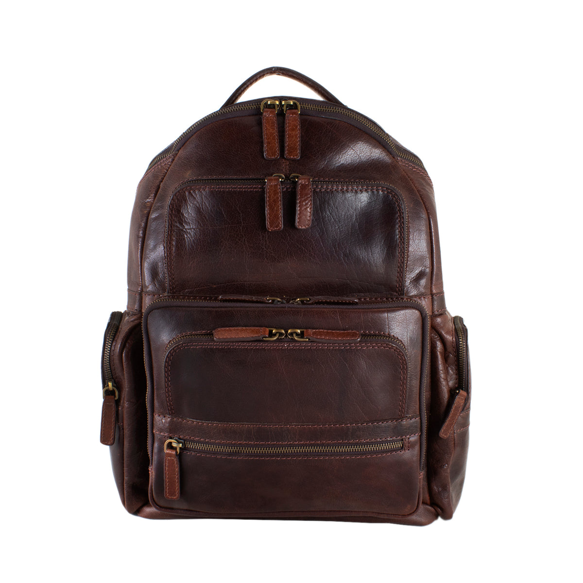 Cheyenne Hand-Stained Water Buffalo Deluxe Laptop Backpack – Airline Intl