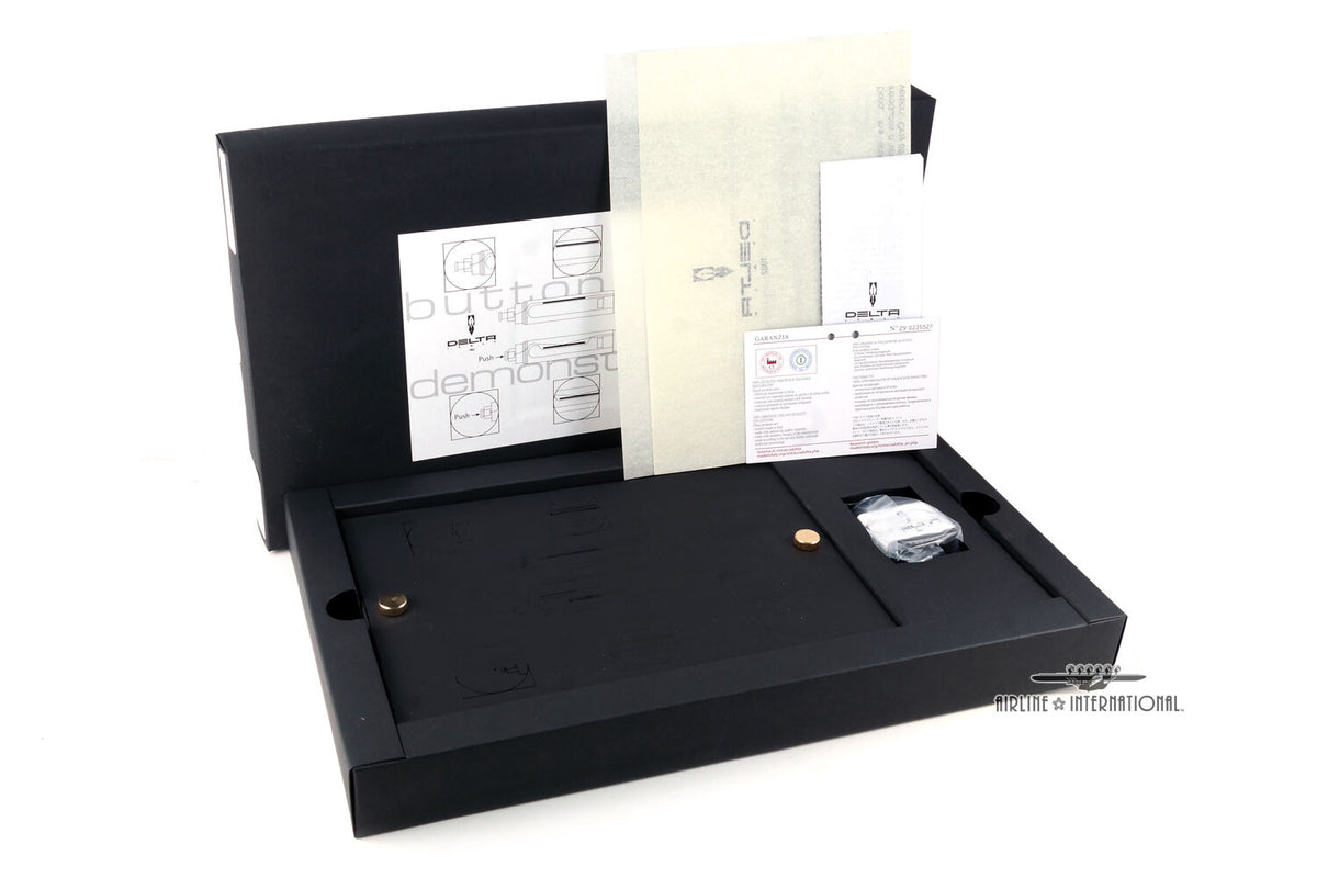 Delta Button Filler Demonstrator LE Fountain Pen | Airline Intl