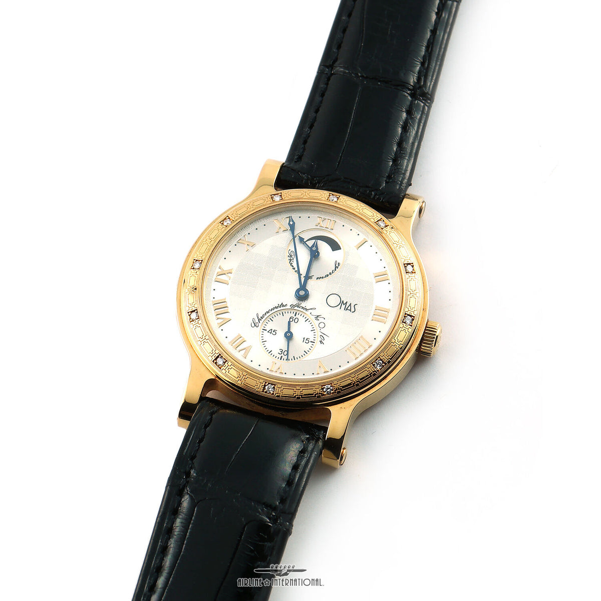 Omas Prius Chronometer Watch - New! | Airline International – Airline Intl