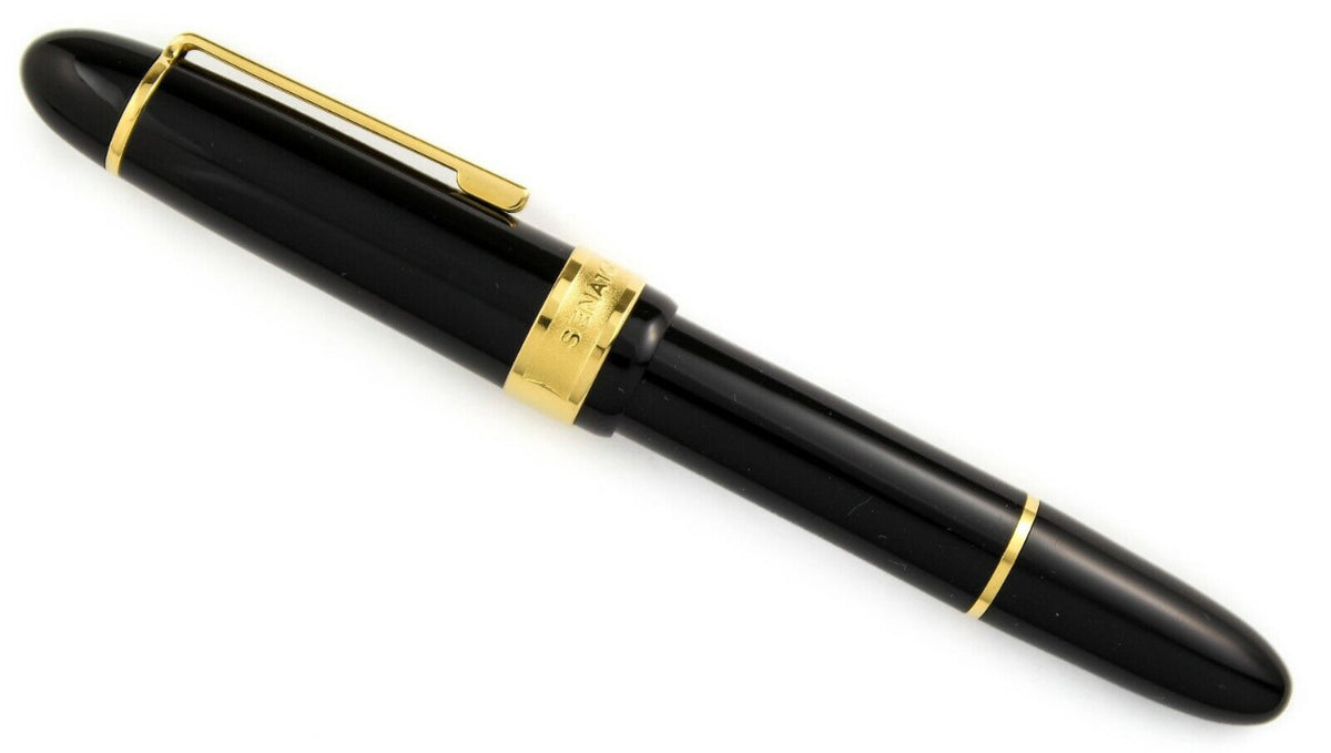 Senator President Black & Gold Fountain Pen - 18k B Nib - NOS (W.GERMA ...